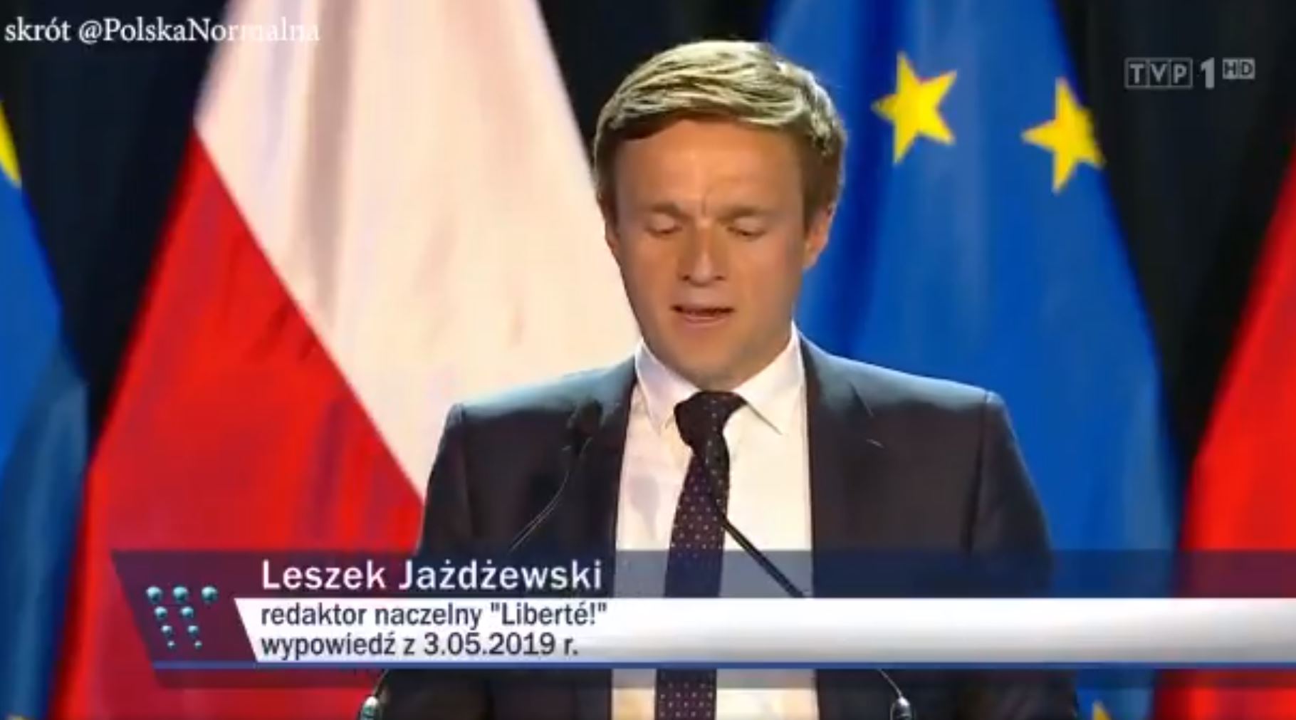 "Wiadomości TVP" ostro o wystąpieniu Jażdżewskiego [WIDEO]